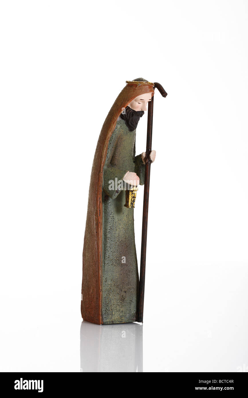 Nativity figure, Joseph Stock Photo - Alamy