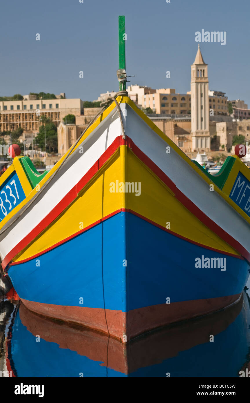 Fishing boat Marsaskala Harbour Malta Stock Photo - Alamy