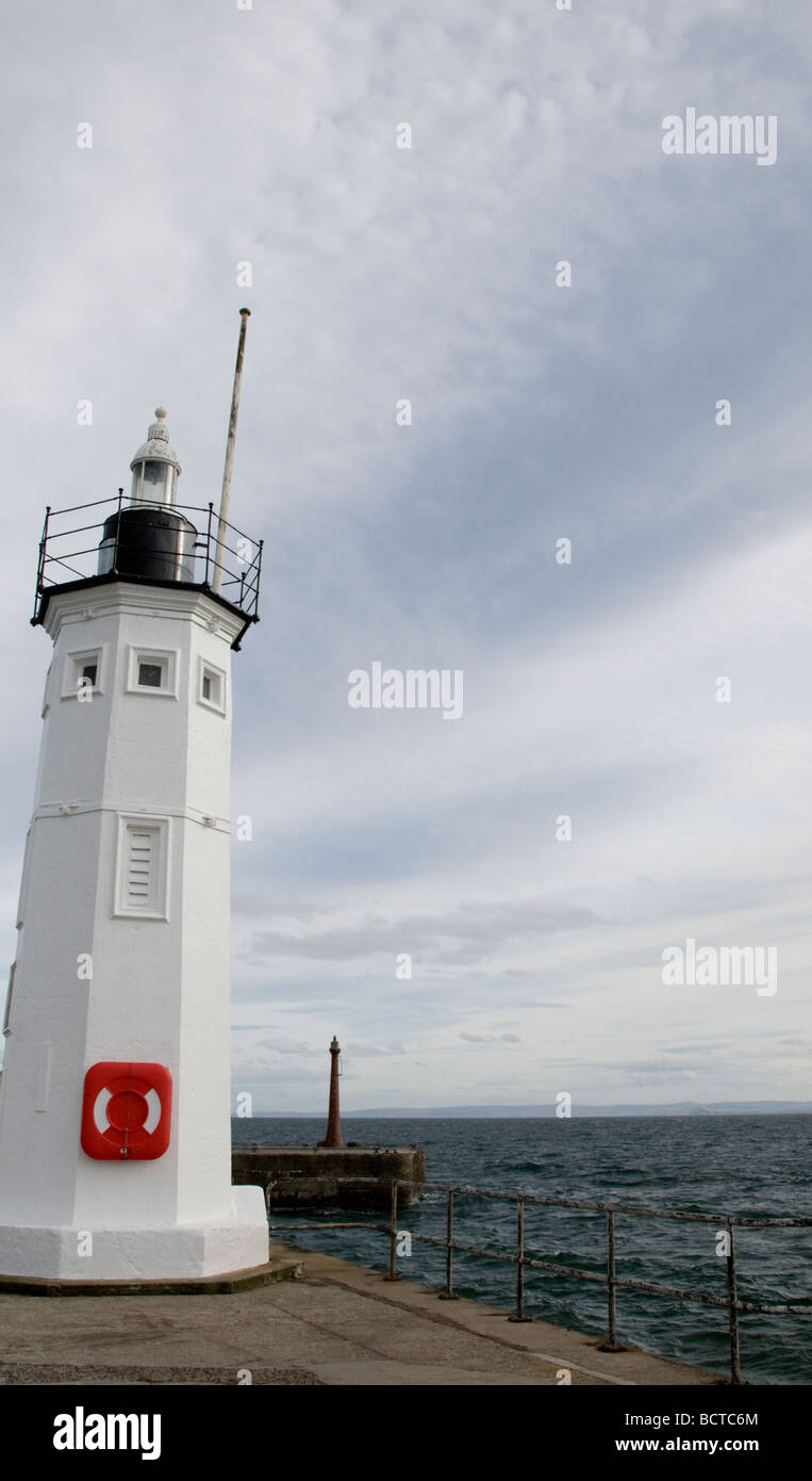 Anstruther lighthouse in the east neuk of Fife, Scotland Stock Photo ...