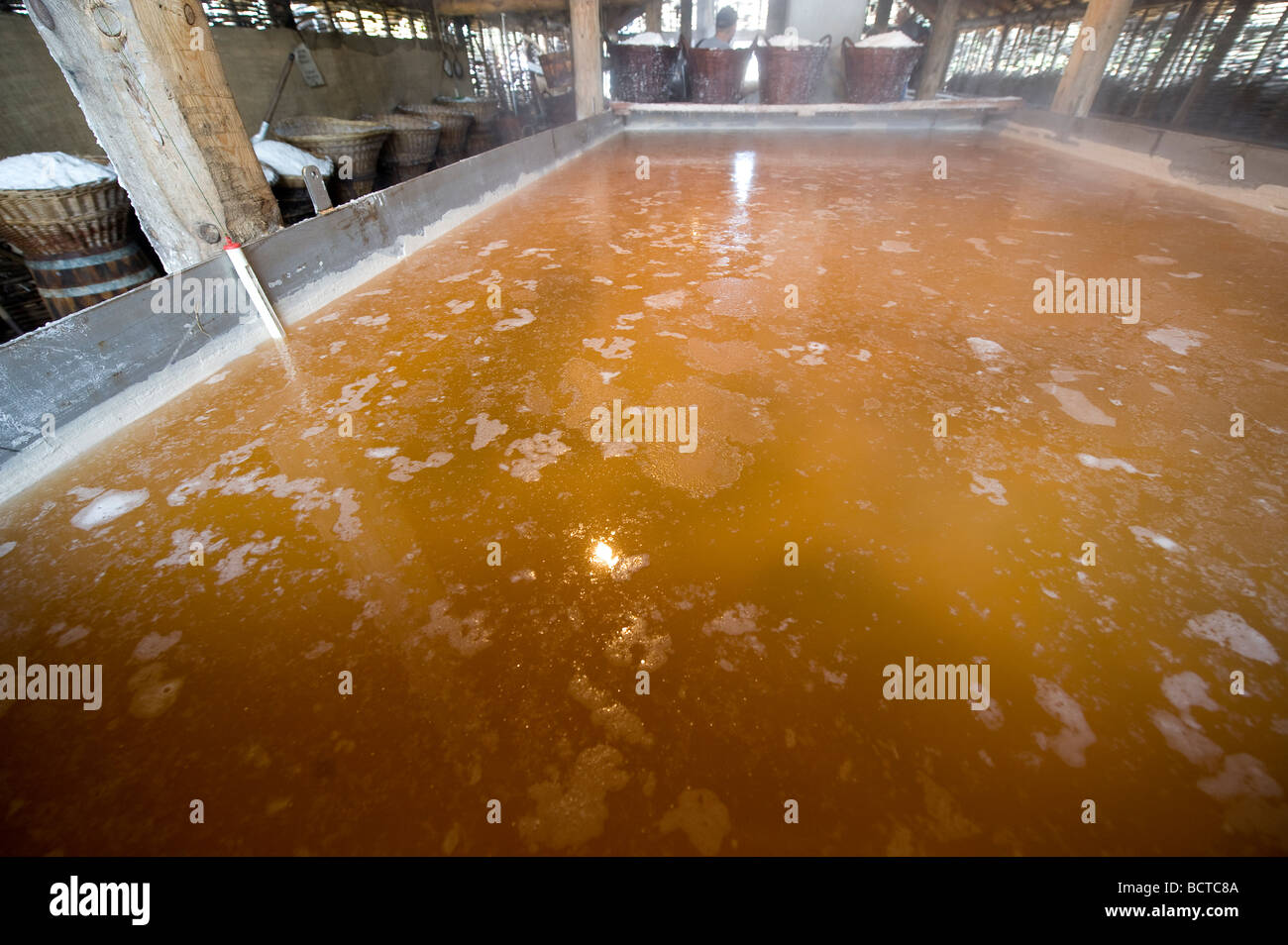 salt making on Leaso, Denmark Stock Photo - Alamy