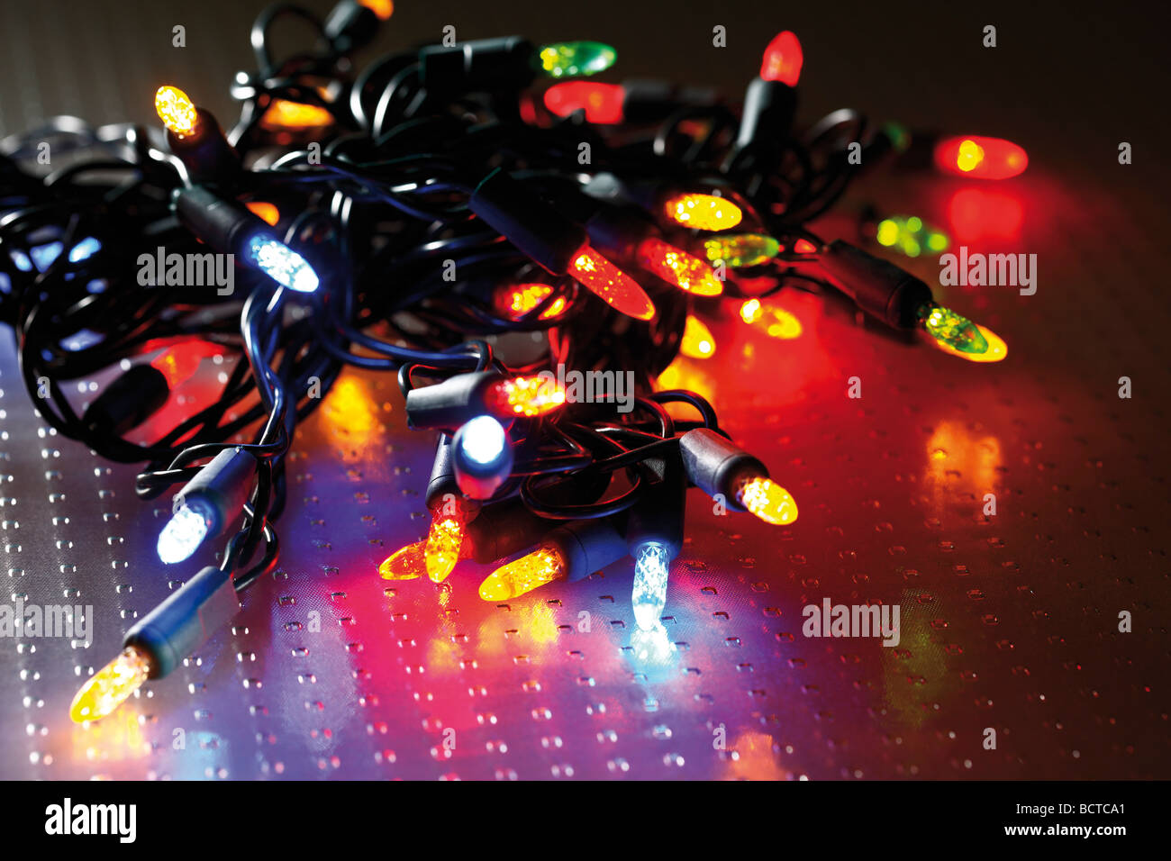 Chain of christmas illumination hi-res stock photography and images - Alamy