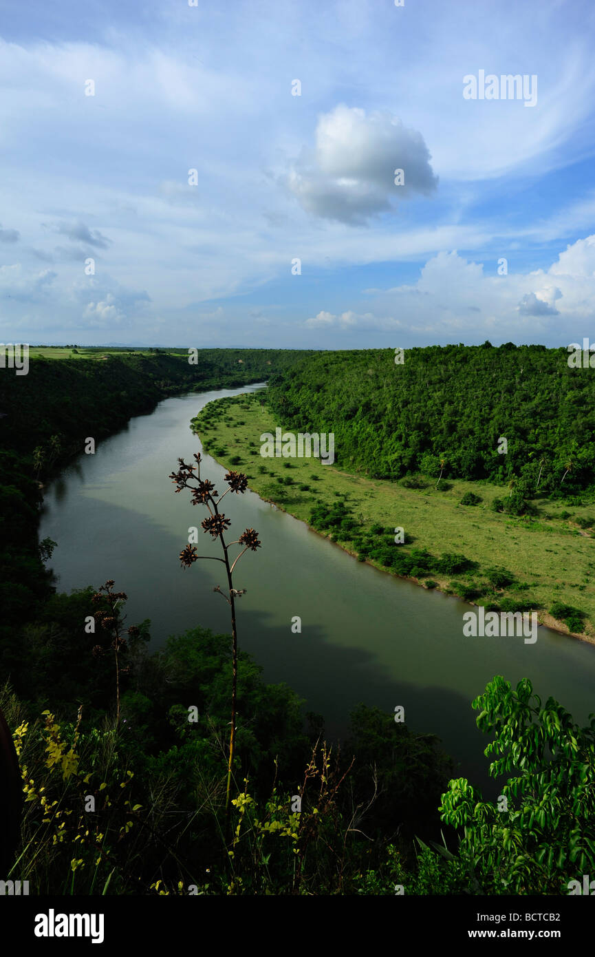 The Chavon River locaded in La Romana,m Dominican Republic Stock Photo ...