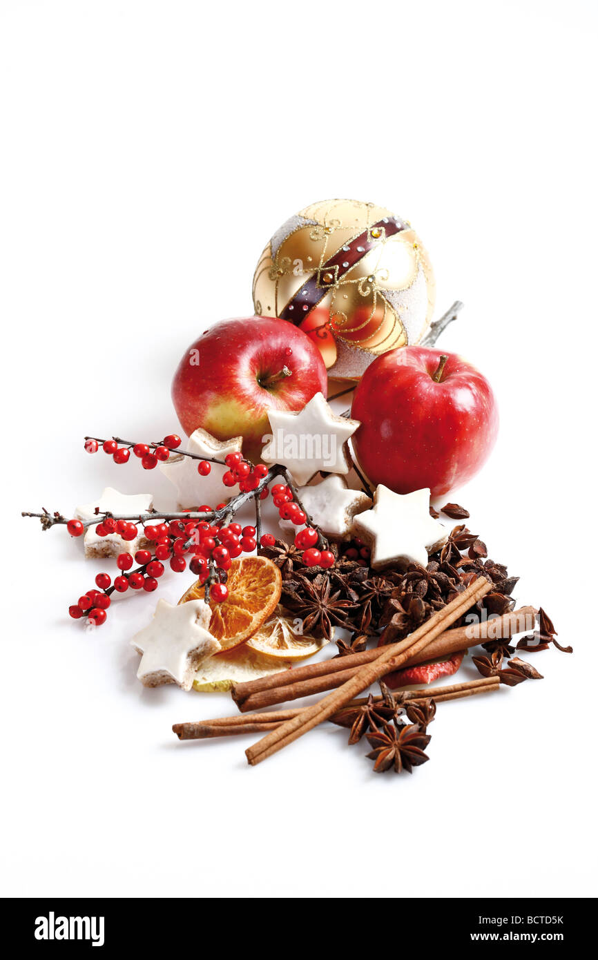 Christmas decorations in shape Cut Out Stock Images & Pictures - Alamy