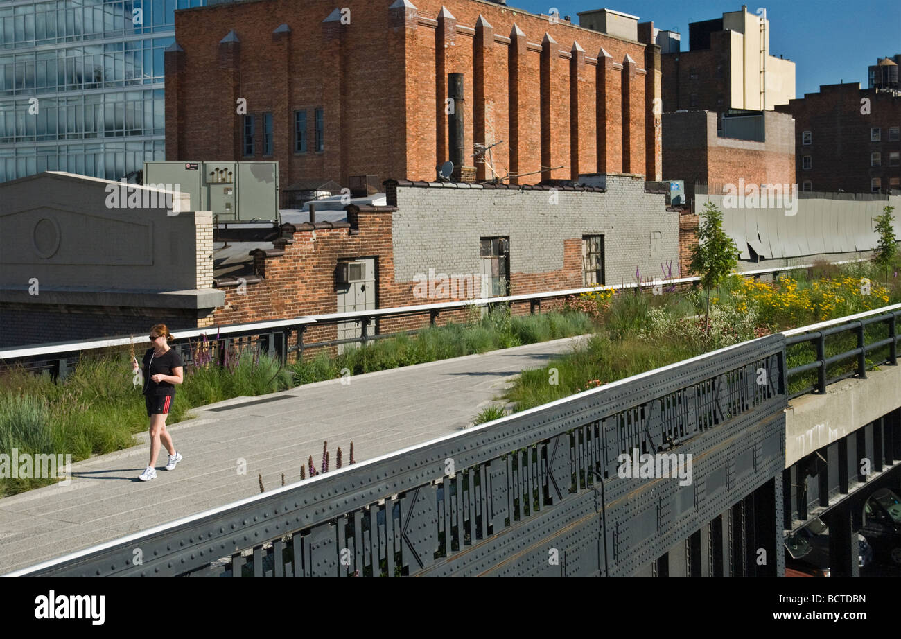 High Line Park in the Chelsea neighborhood of Manhattan Stock Photo - Alamy