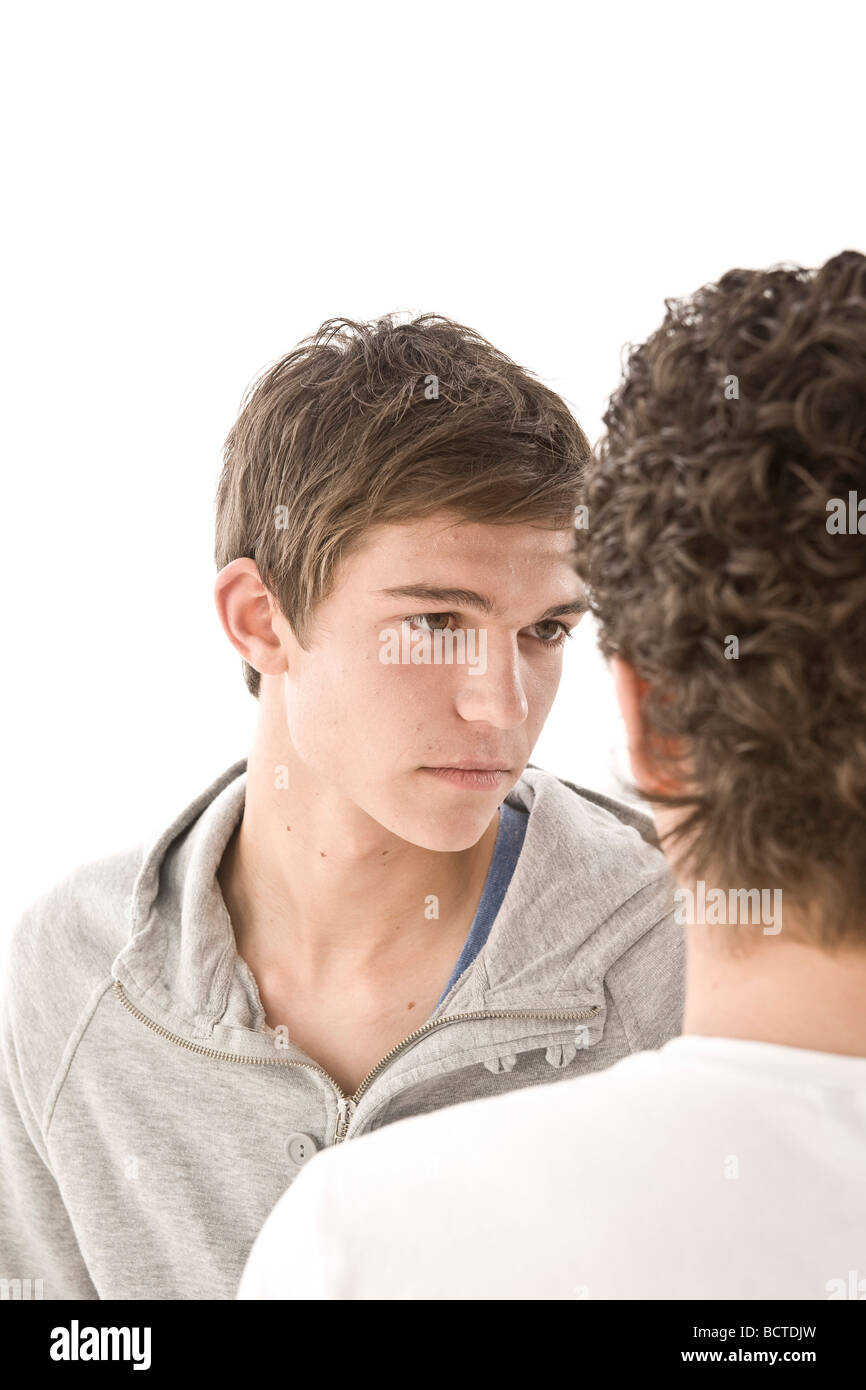 Two boys arguing hi-res stock photography and images - Alamy