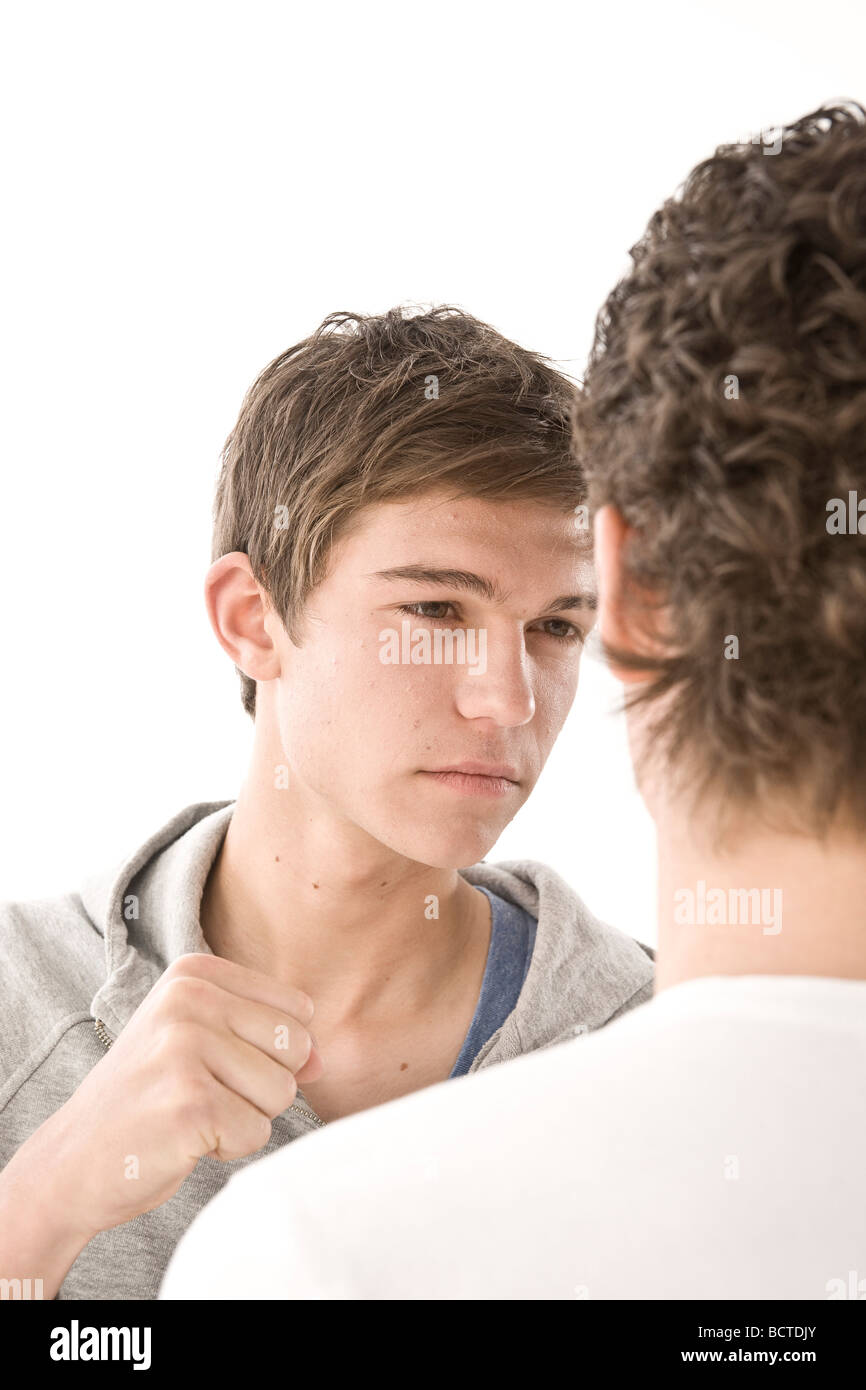 Two boys arguing hi-res stock photography and images - Alamy