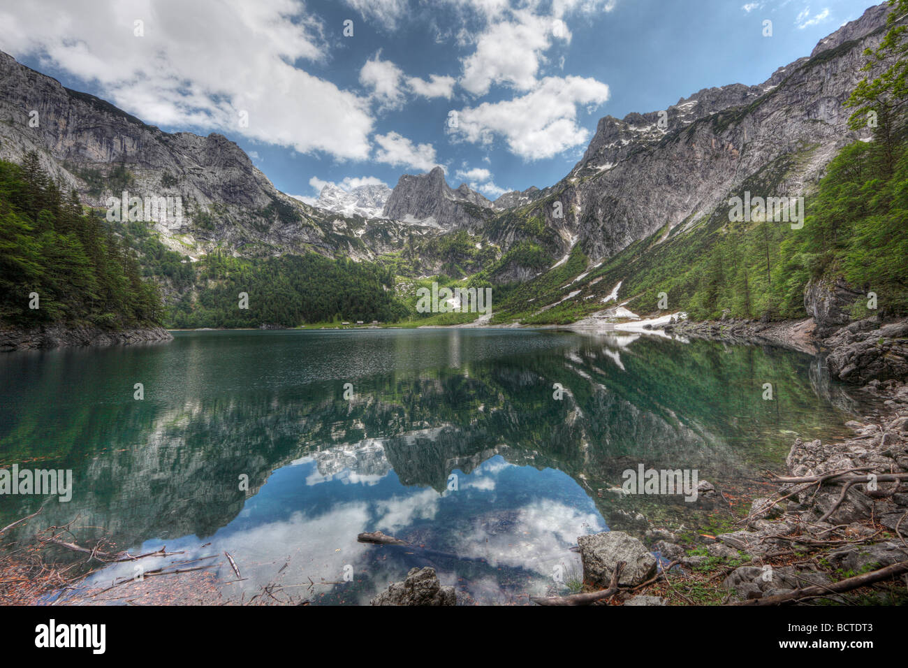 Hinterer Gosausee lake, Dachstein mountain, Dachsteingebirge mountains ...