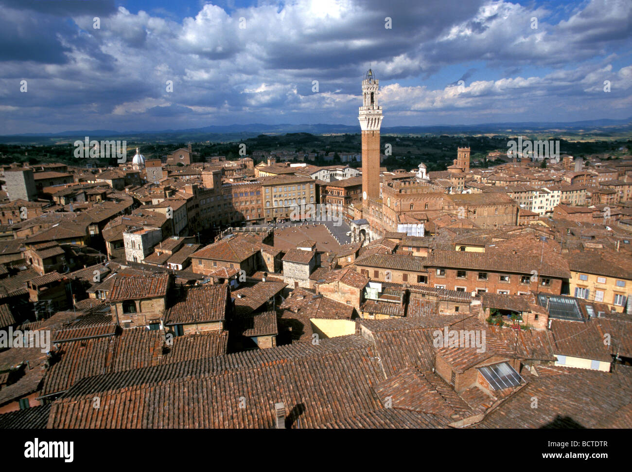 Red tile roofs european town hi-res stock photography and images - Alamy