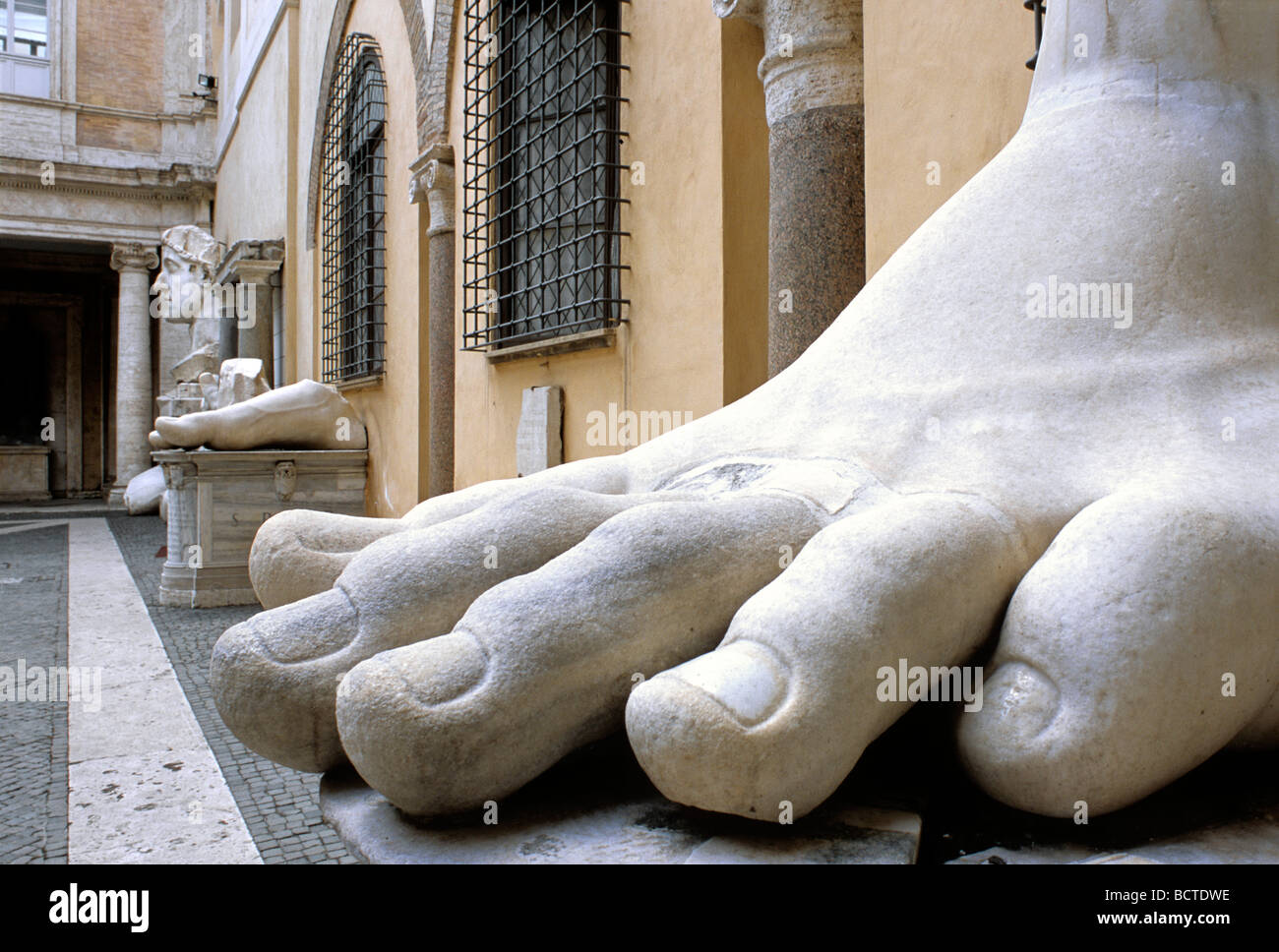 Colossal statue of Roman Emperor Constantine, Conservator s Palace ...