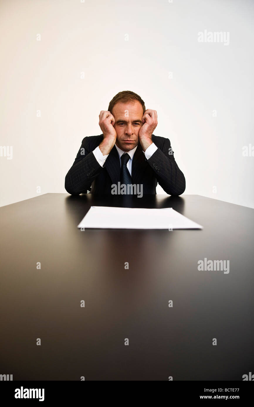 Stressed man thinking something hi-res stock photography and images - Alamy