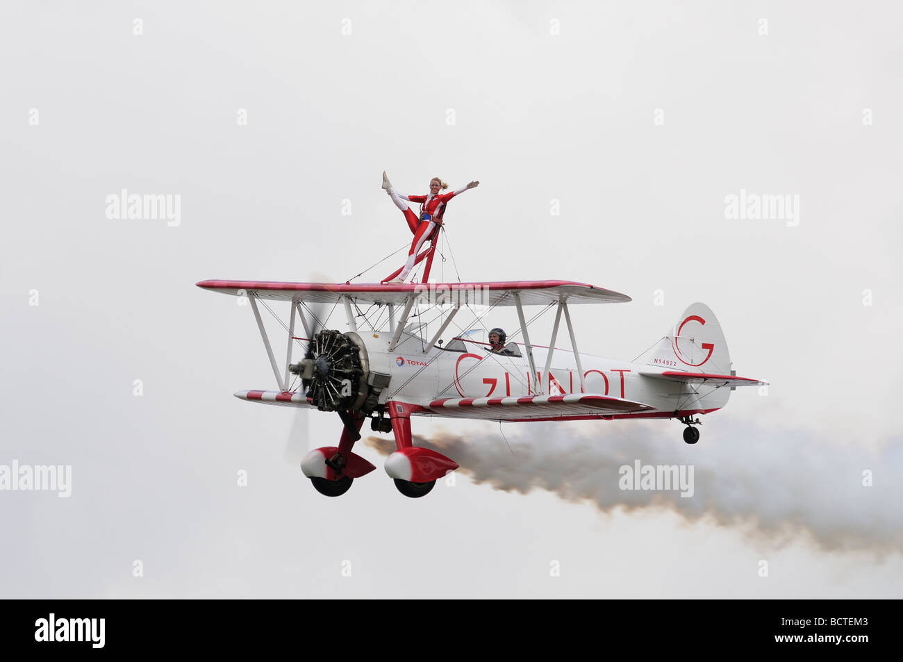 Boeing stearman biplane hi-res stock photography and images - Alamy