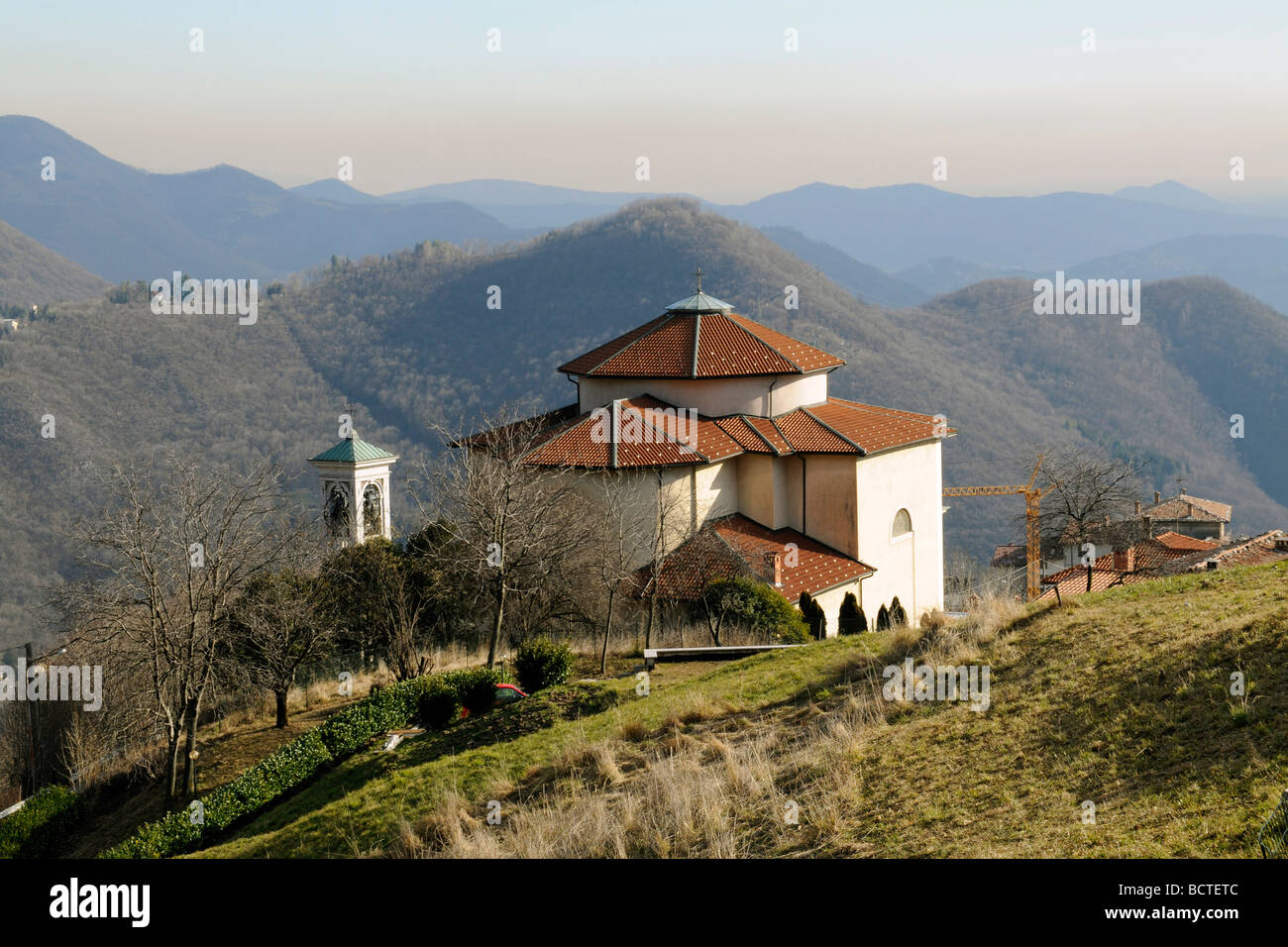 Church Monte di Nese to Alzano Lombardo Bergamo Italy Stock Photo - Alamy