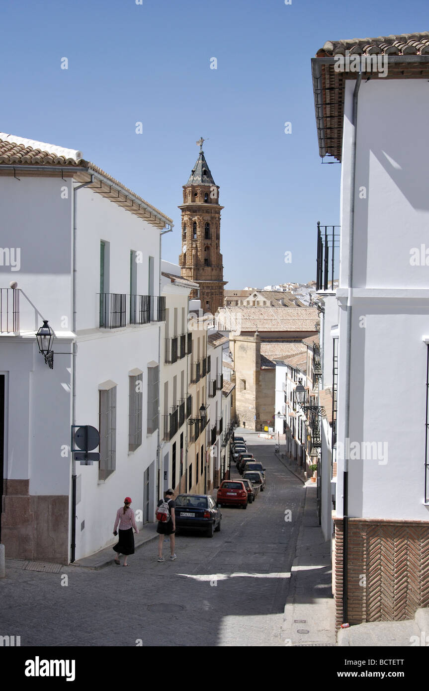 Old Town street, Antequera, Malaga Province, Andalusia, Spain Stock ...