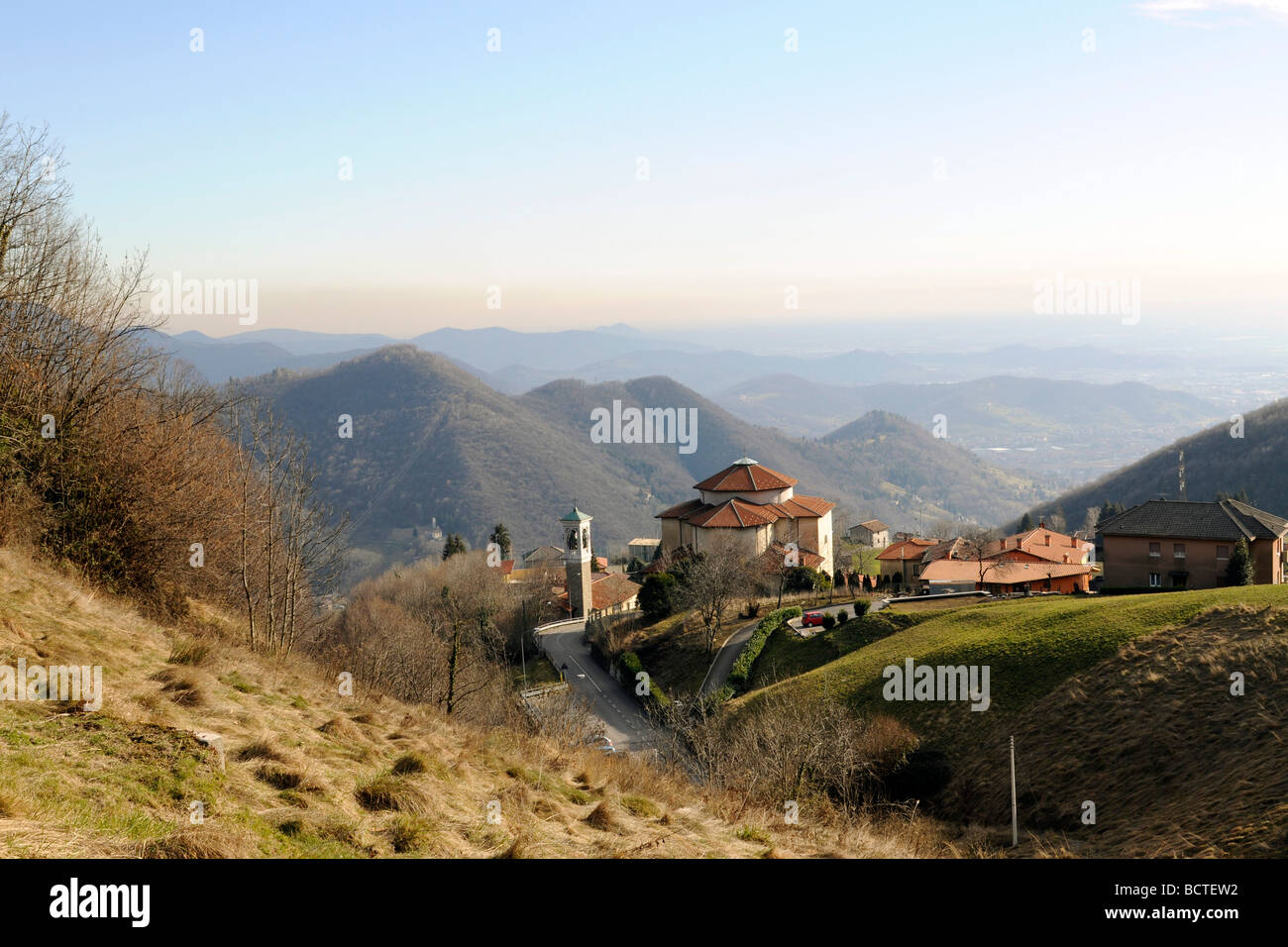 Church Monte di Nese to Alzano Lombardo Bergamo Italy Stock Photo - Alamy
