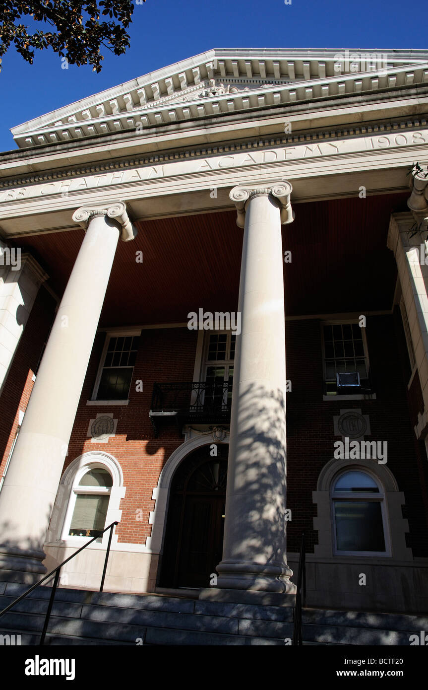 Chatham Academy educational establishment building in Savannah Georgia ...