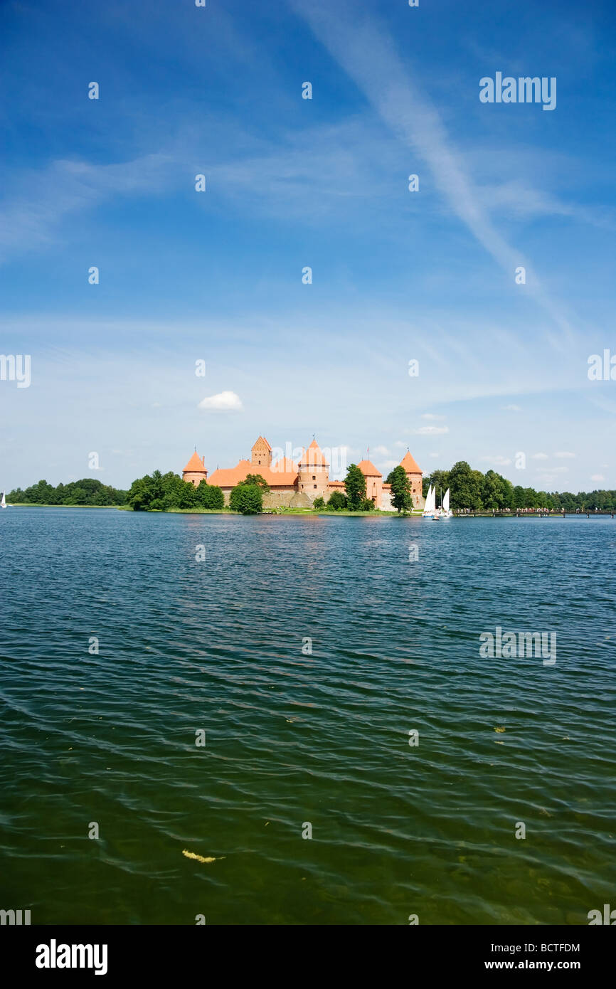 Ancient Lithuanian castle of Trakai Stock Photo - Alamy