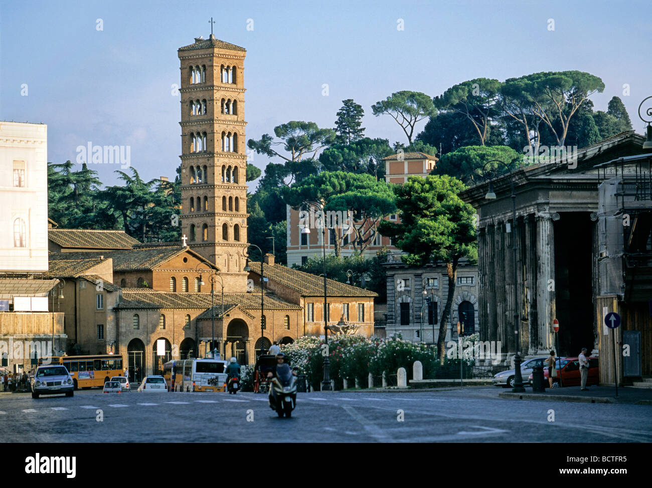 Campanile, Basilica of Santa Maria in Cosmedin, Temple of Fortuna ...