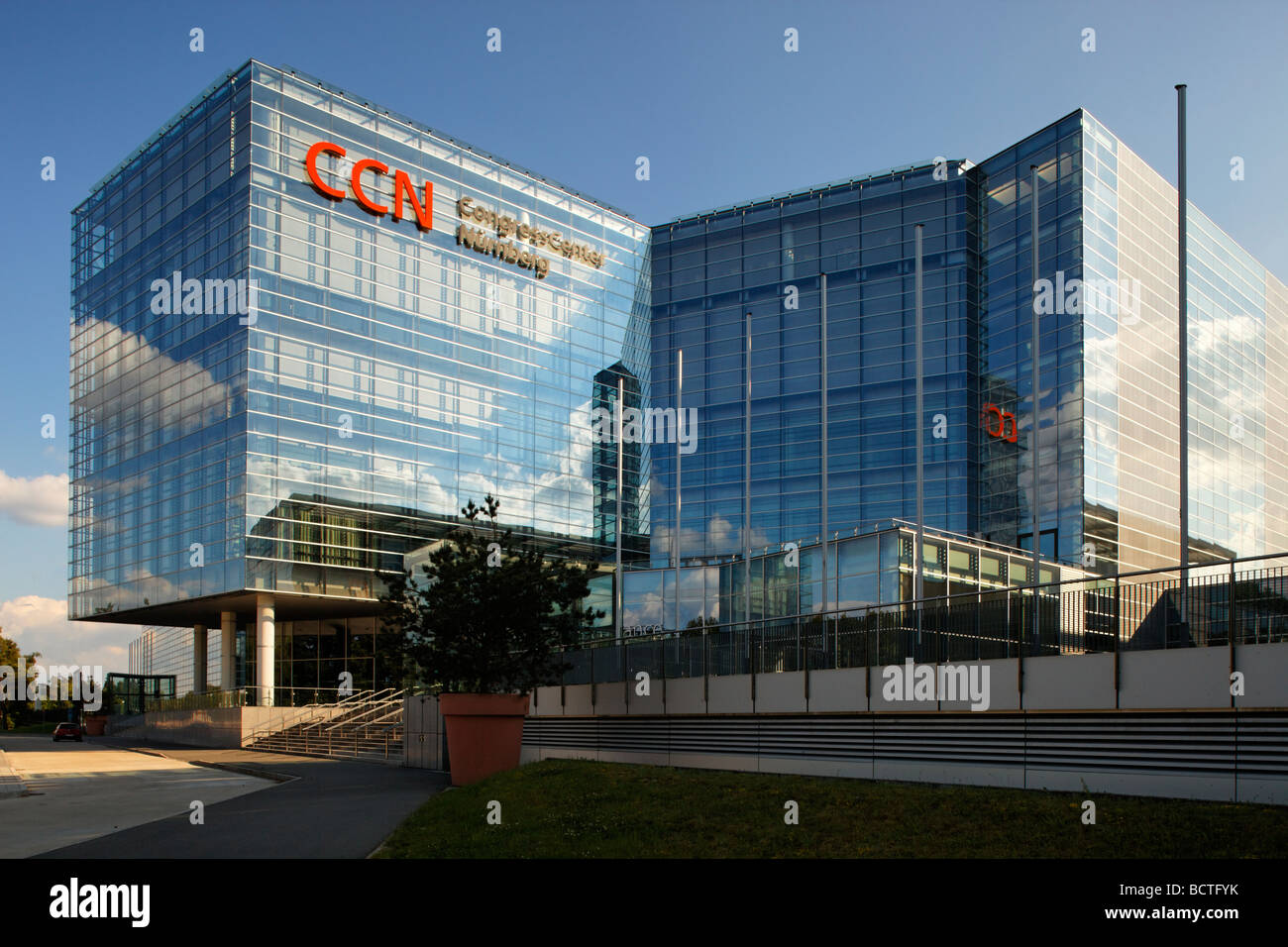 Messe Nuernberg Nuremberg Congress Center, CCN, exhibition hall with ...