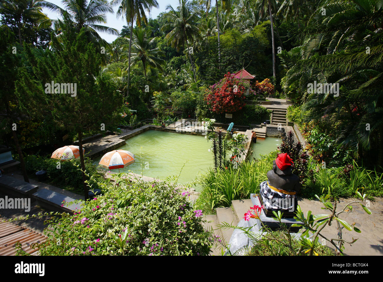 Old bath with hot springs in Ambengan, Bali, Republic of Indonesia ...