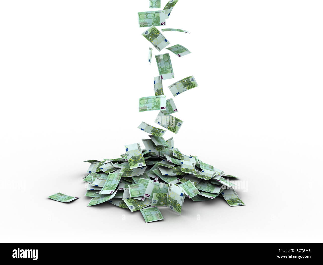 Euro notes falling 100 hi-res stock photography and images - Alamy