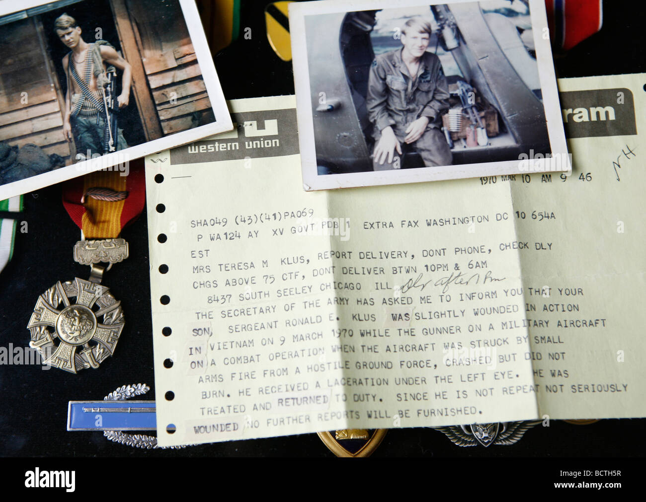 A telegram tells that 1st Squadron, 9th Cavalry, 1st Cavalry scouts ...