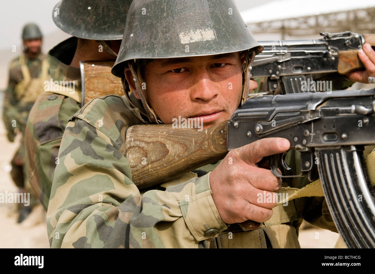 Afghan National Army recruits in training at the Kabul Military ...