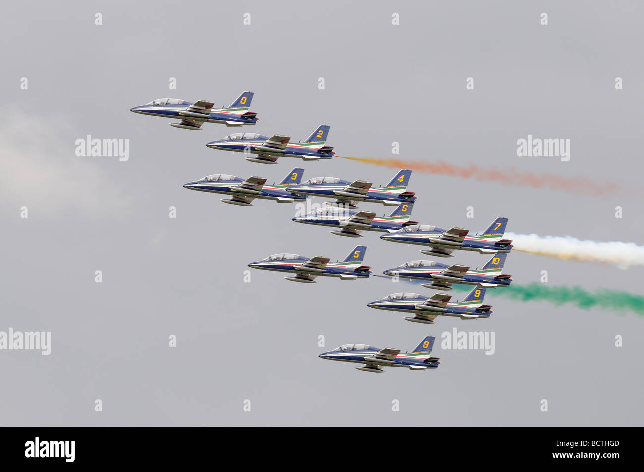 Italian Air Force Aerobatic Display Team Il Frecce Tricolori in ...