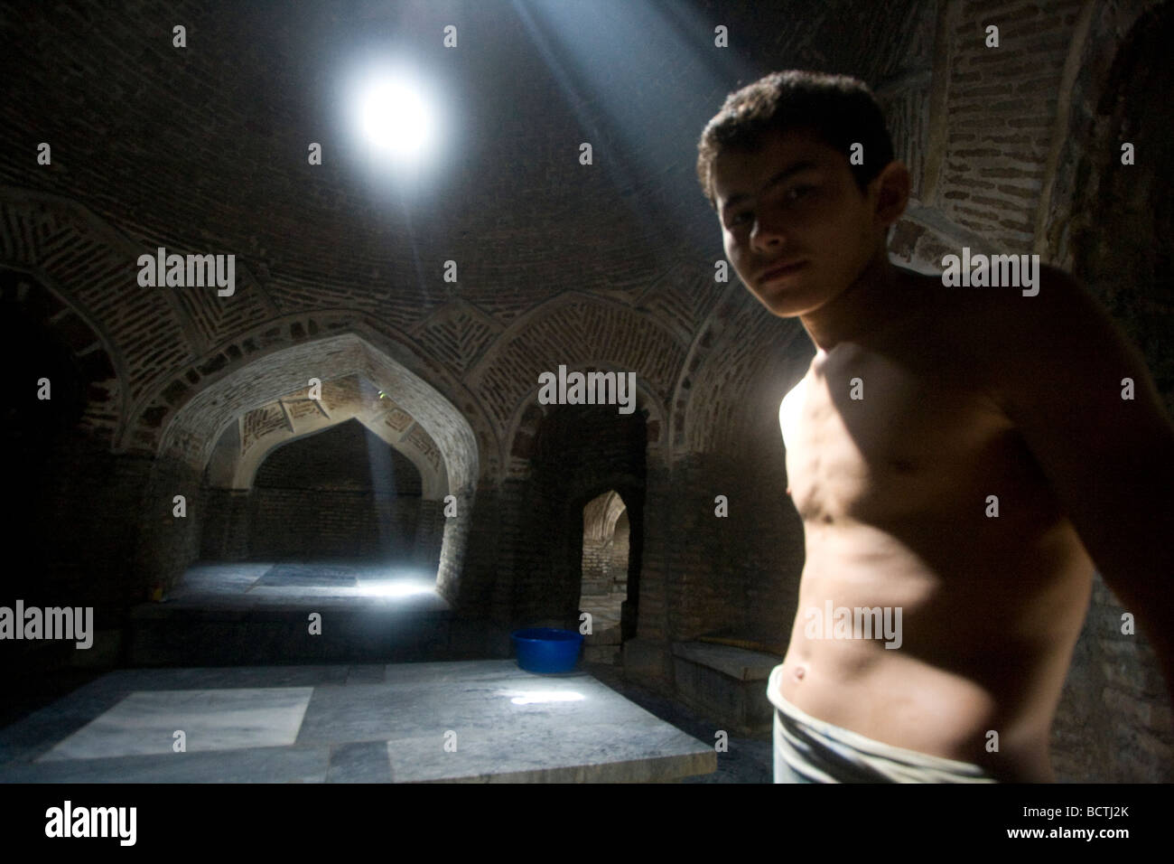 Hamam Boy in Bukhara Uzbekistan Stock Photo - Alamy