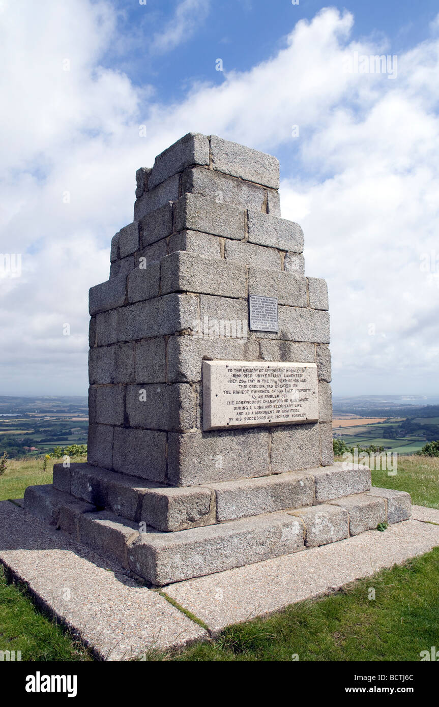 - Wroxall - -Worsley Monument, Obelisk, Wroxall, Isle of Wight, England ...