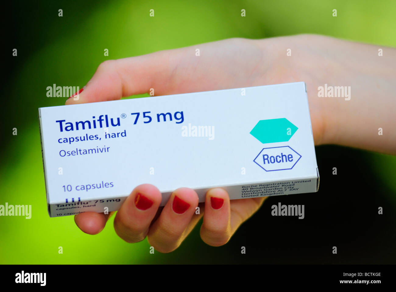 Box of Tamiflu Oseltamivir Tablets for treating Swine Flu Stock Photo ...