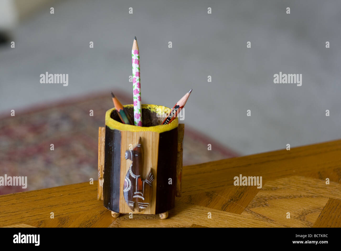 A tradional Indian pen stand Stock Photo - Alamy
