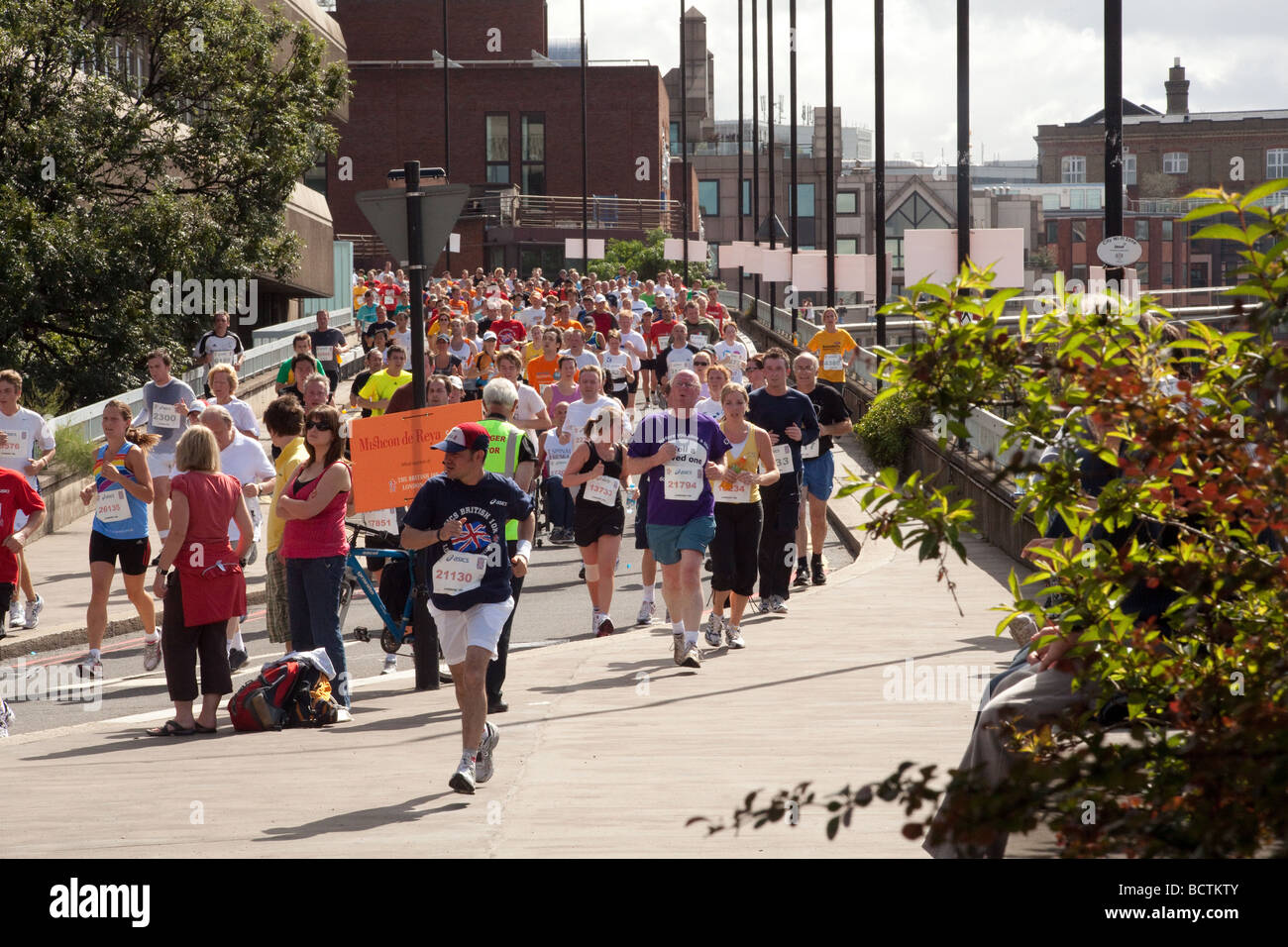 British 10k London run. 10km road race on 12th July 2009, Embankment ...