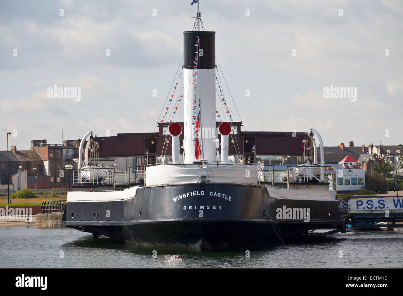 The Wingfield Castle which is berthed in Hartlepool Marina, an old ...