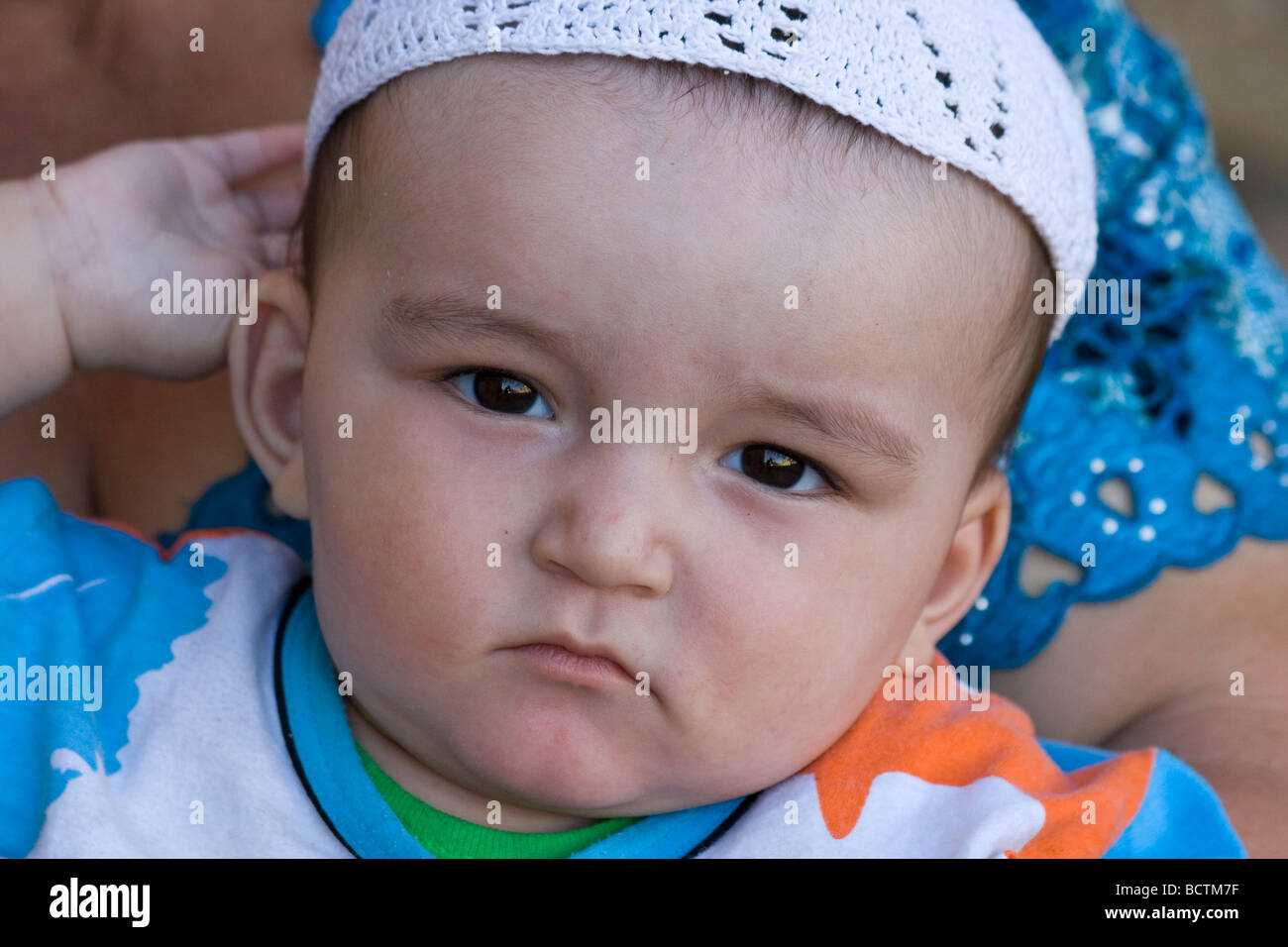 Baby Uzbek Boy in Khiva Uzbekistan Stock Photo - Alamy