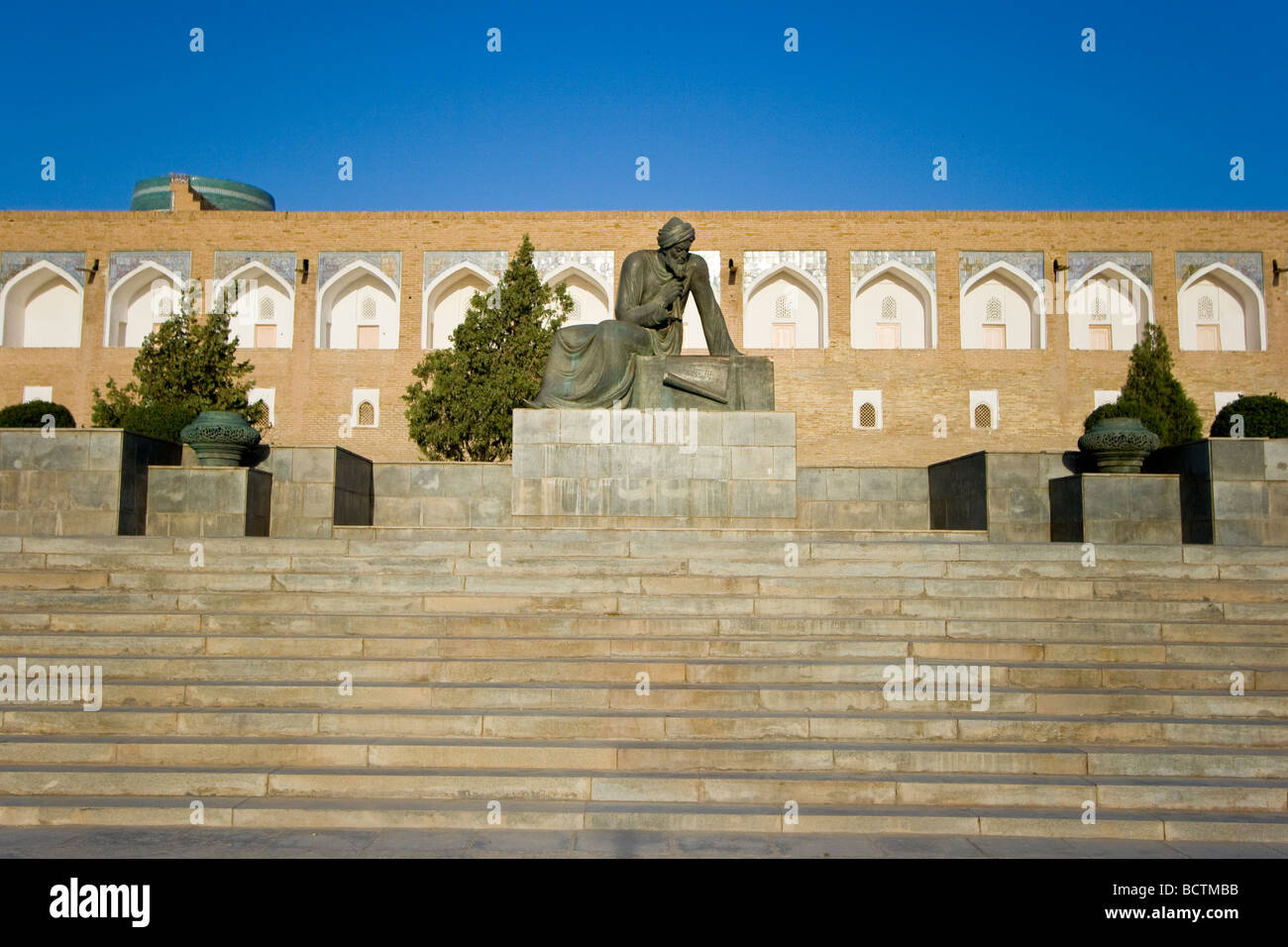 Statue of Al Khorezm in Khiva Uzbekistan Stock Photo - Alamy