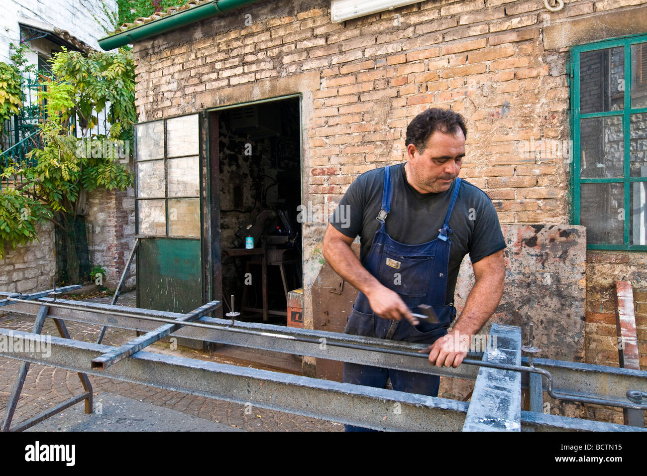 Blacksmith Sirolo Ancona Italy Stock Photo - Alamy