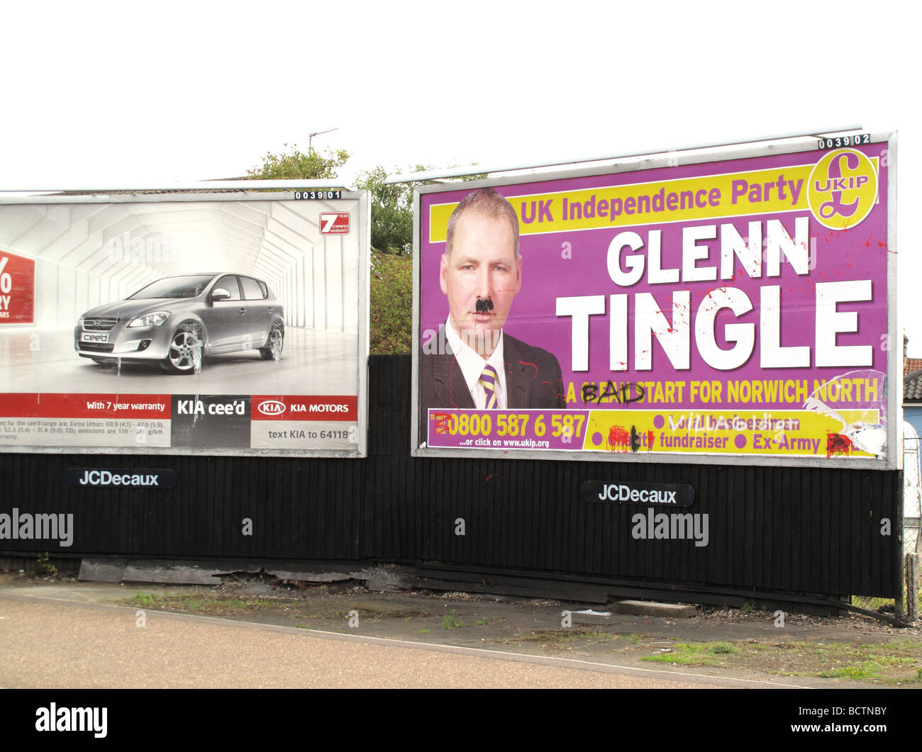 UKIP UK Independence Party billboards for the Norwich North by-election ...