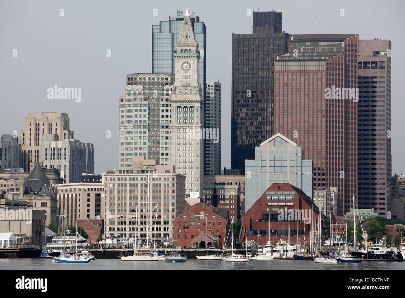 Boston harbor skyline Stock Photo - Alamy