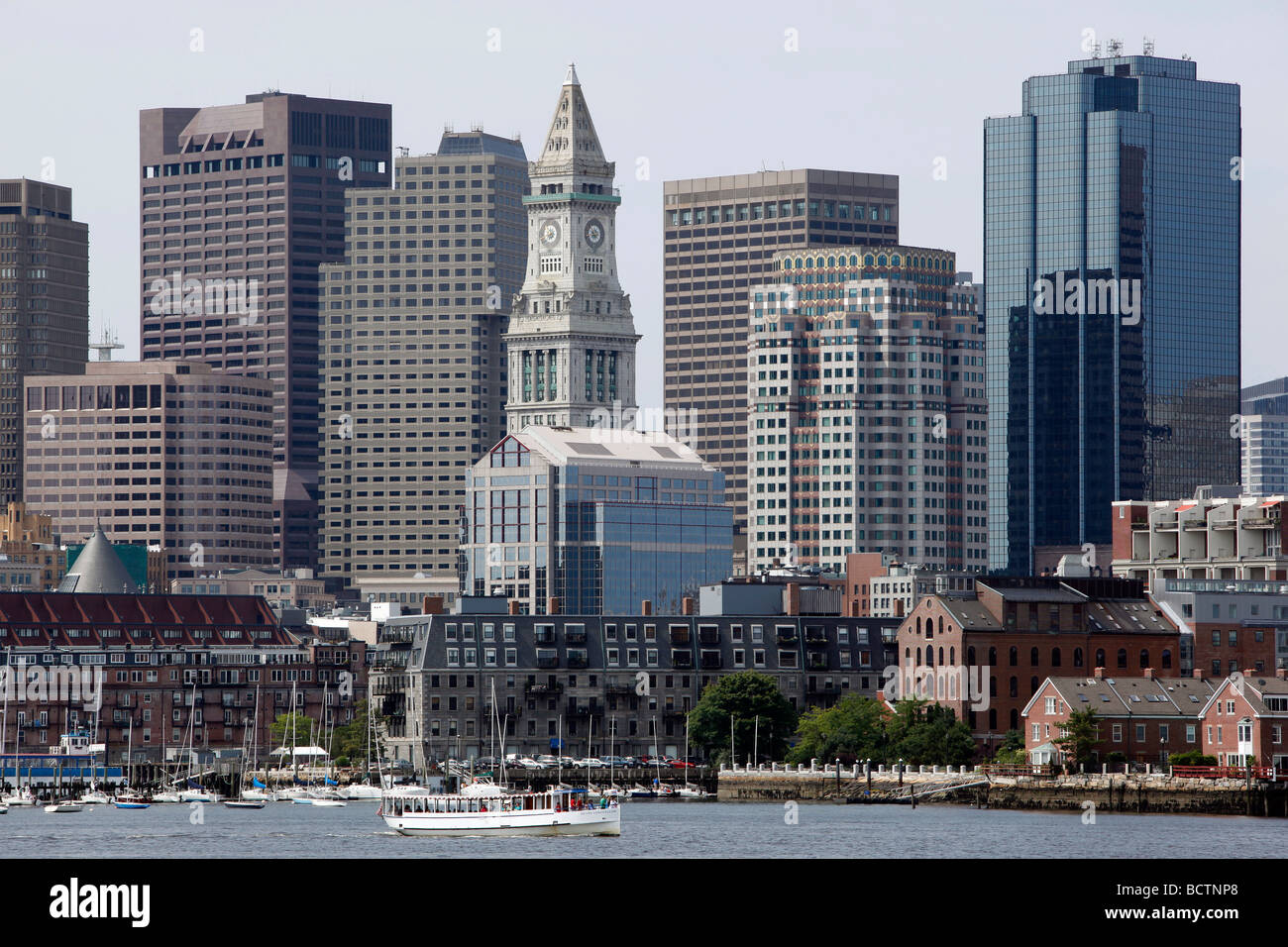 Boston harbor skyline Stock Photo - Alamy