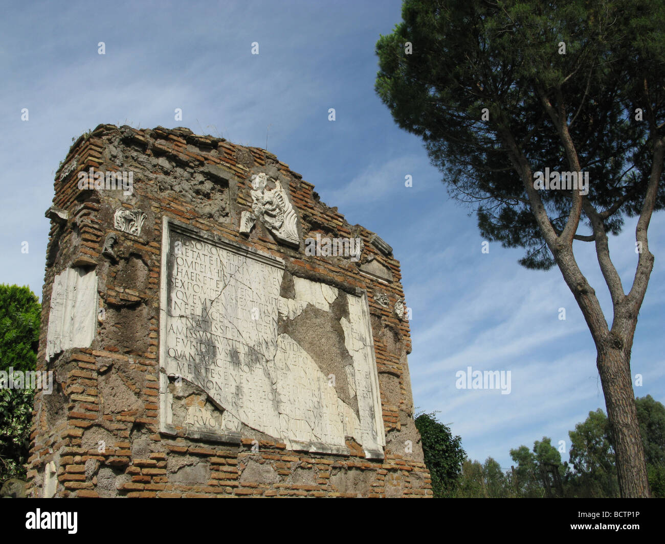 Funerary inscription rome hi-res stock photography and images - Alamy