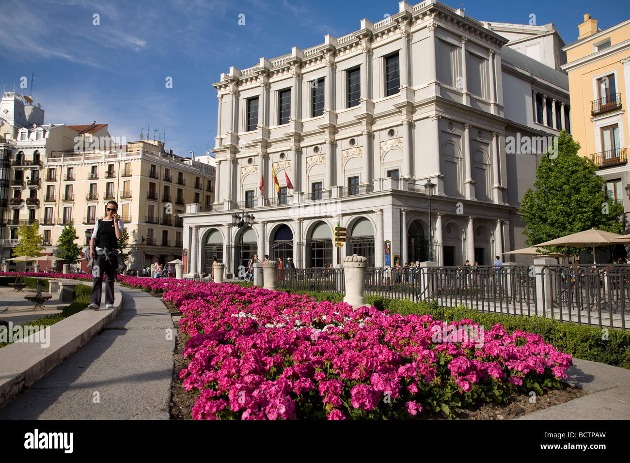 The Opera House Plaza de Oriente Square Madrid Spain Stock Photo - Alamy