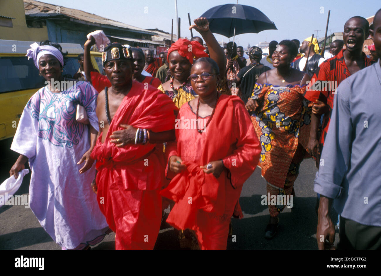homowo festival james town accra ghana Stock Photo - Alamy