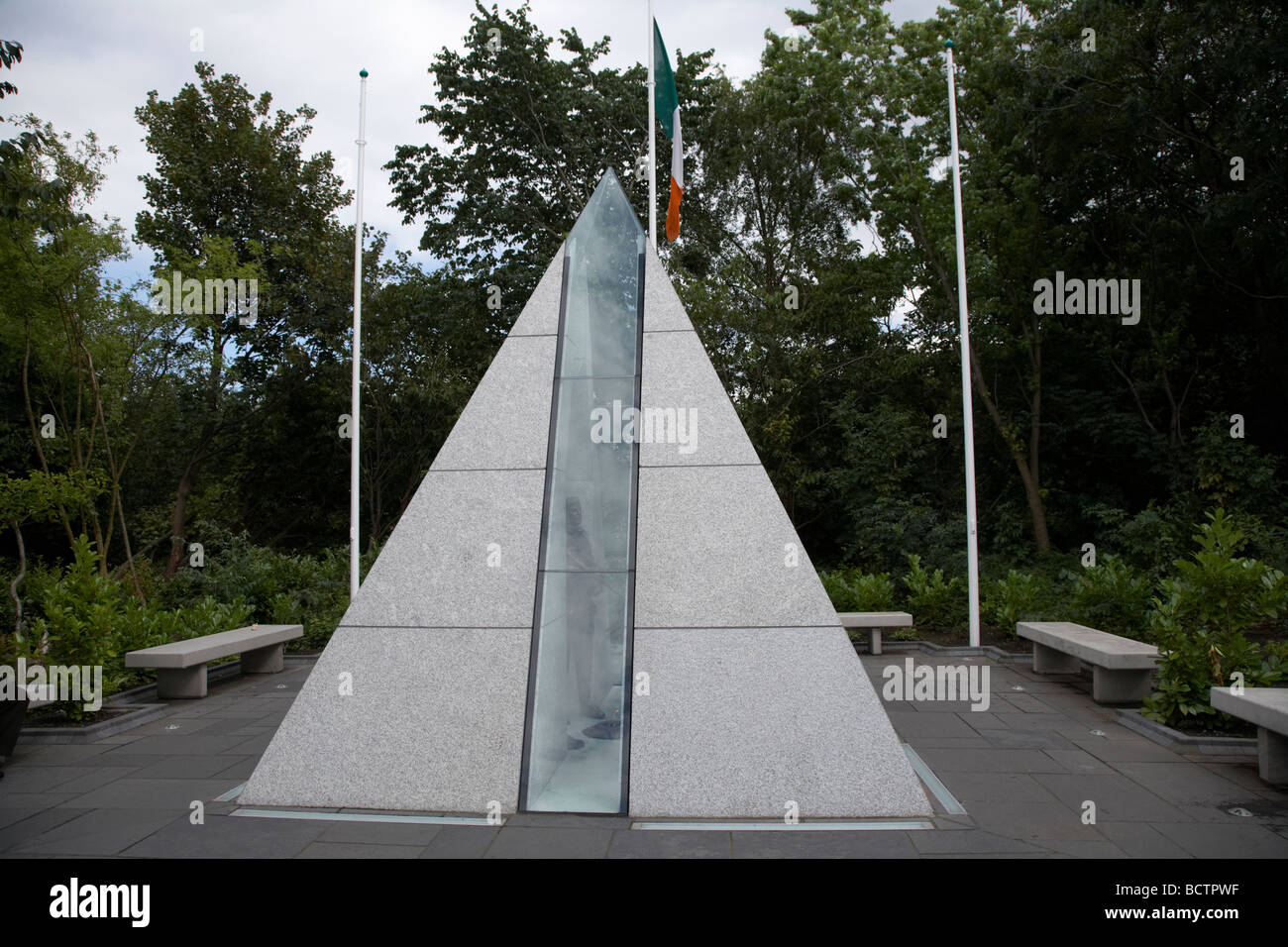pyramid monument to members of the irish defence forces who have died ...