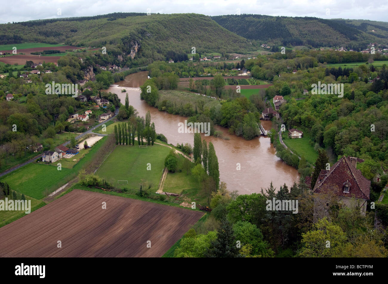 The Lot River Valley Stock Photo - Alamy
