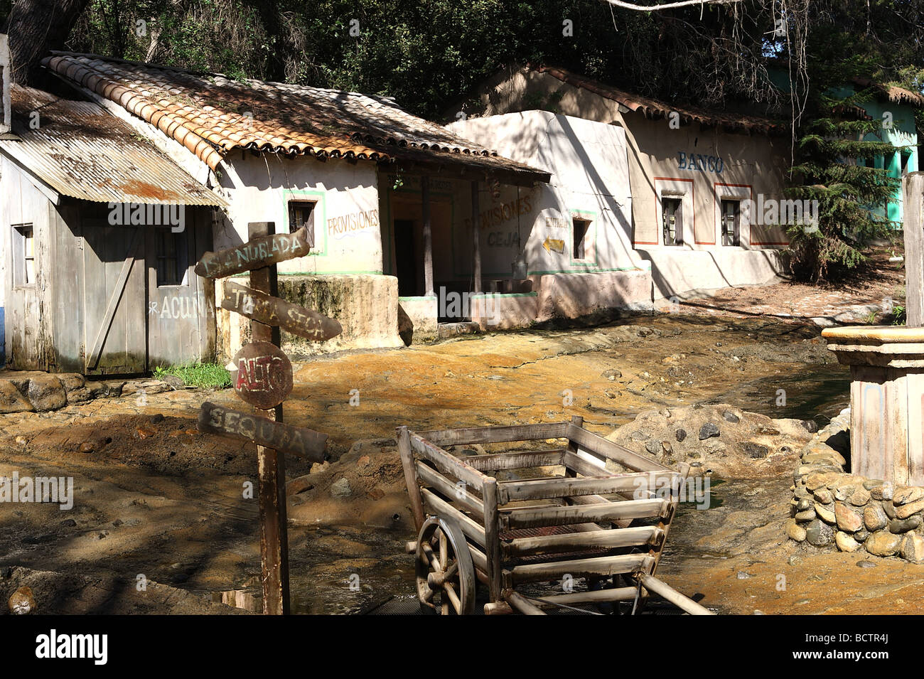 Mexican village set at Universal Studios California USA Stock Photo - Alamy