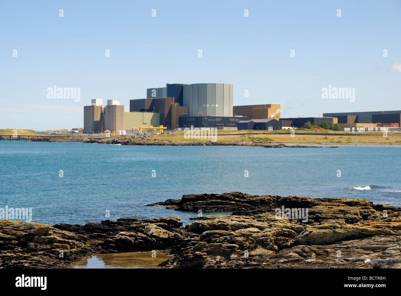 Wylfa nuclear power plant Anglesey North Wales Stock Photo - Alamy