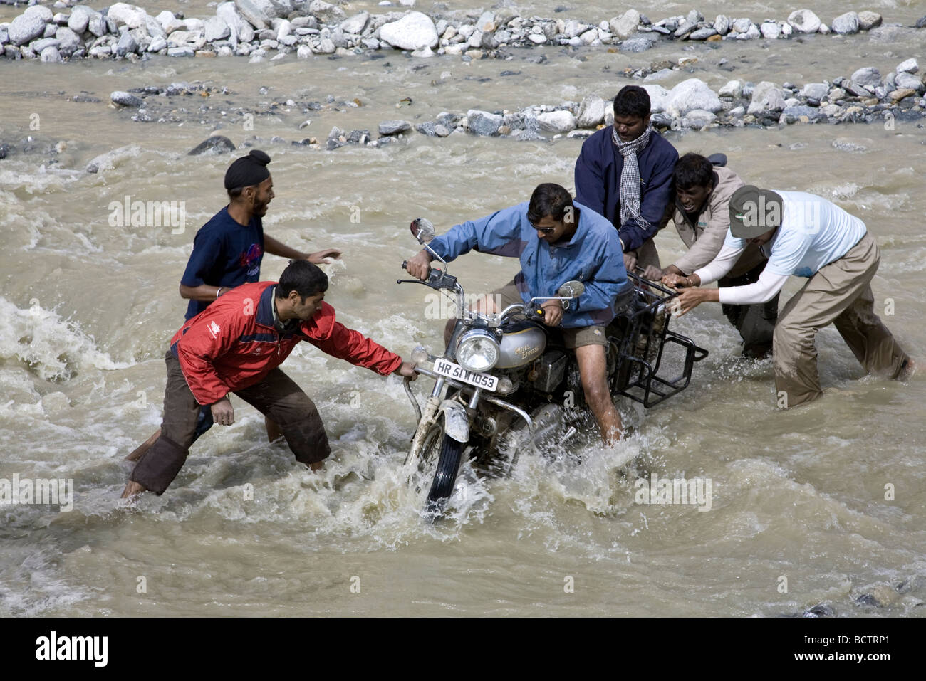 Indian Man Pushing Bike High Resolution Stock Photography and Images ...