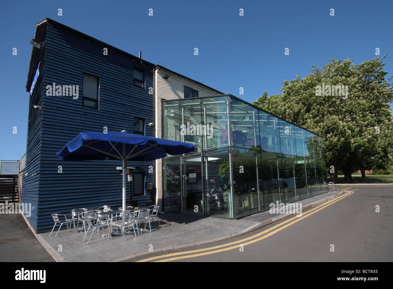 conservatory, contemporary, glass structure Stock Photo - Alamy
