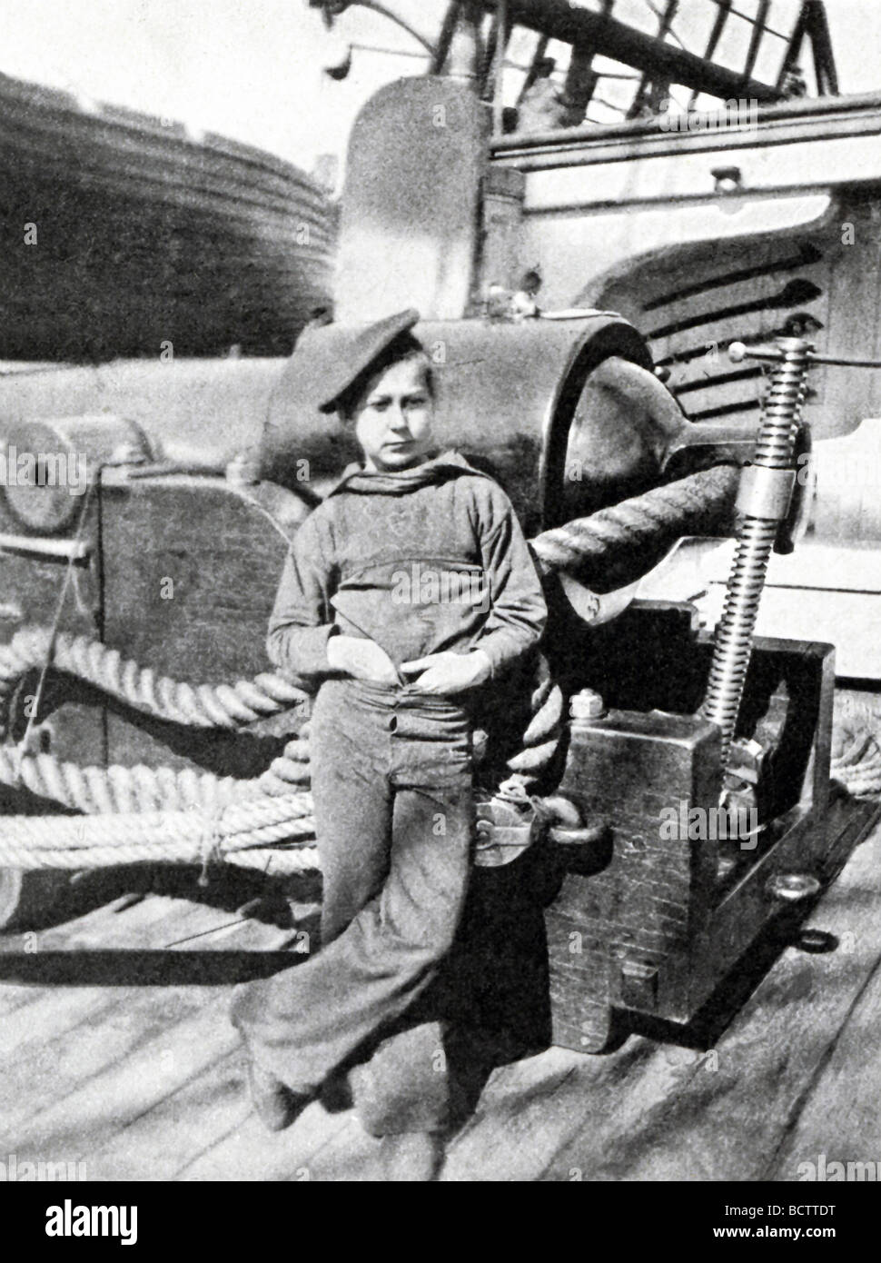 This 1861 Civil War photo shows a powder monkey, a young boy who ...