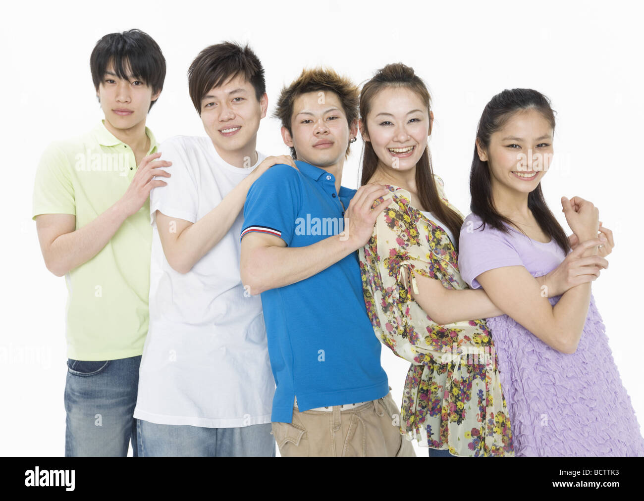 Men and women in a row hi-res stock photography and images - Alamy